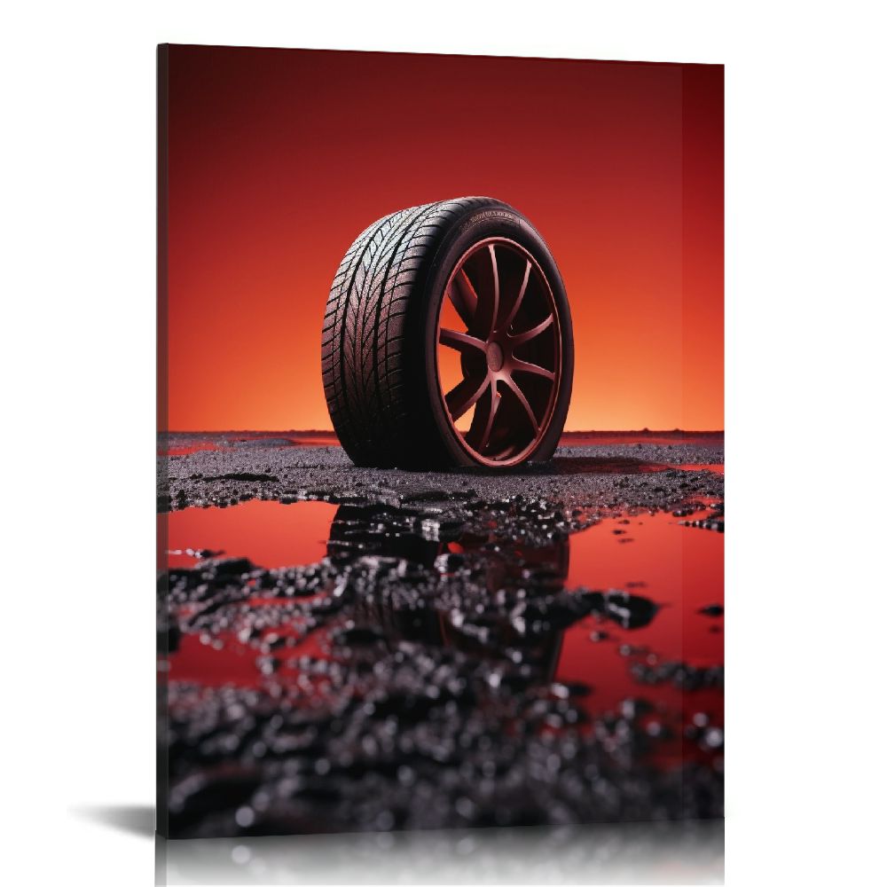 EastSmooth Car Poster Canvas Wall Art,White modern classic supercar ...