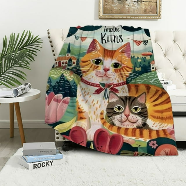EastSmooth Cat Blanket,Cat Blanket Gifts for Cat Lovers,Cat Lover Gifts ...