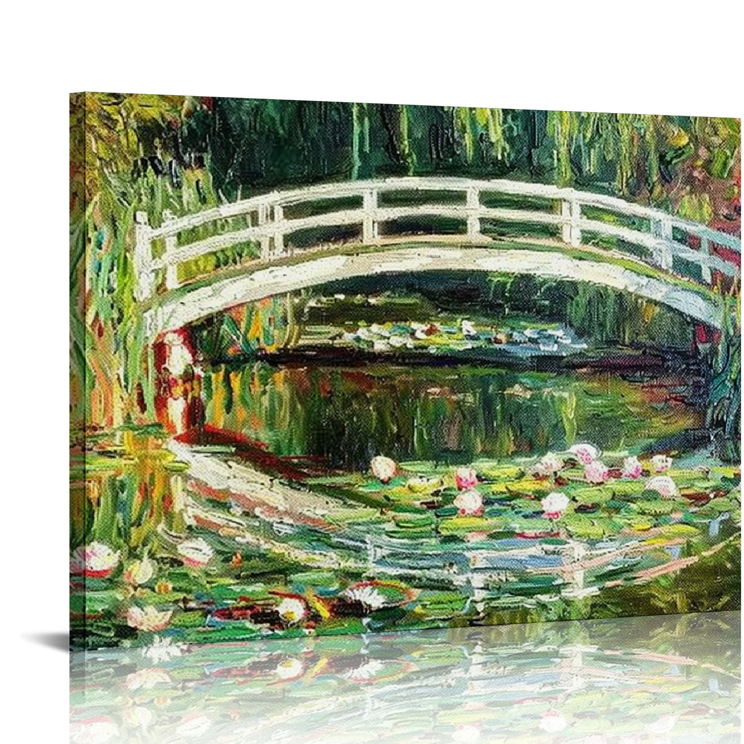 EastSmooth Claude Monet Wall Art Prints - Water Lilies And Japanese Bridge Poster ...