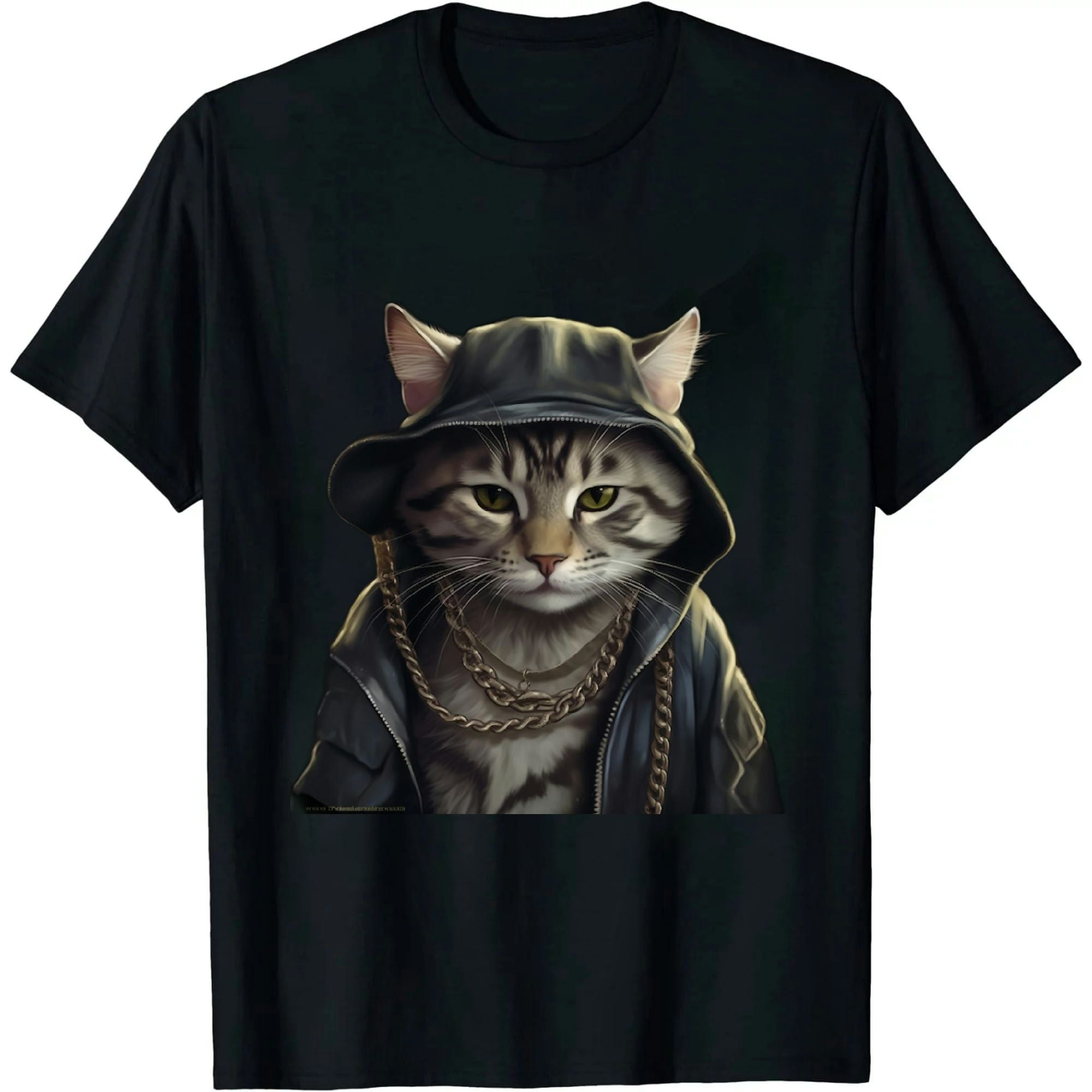 EastSmooth Cool Funny Hip Hop Cat Music Producer Rapper T-Shirt ...