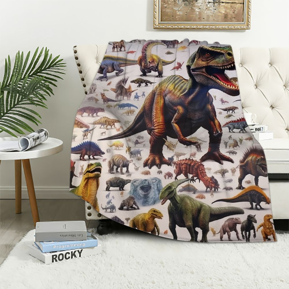 EastSmooth Dinosaur Blanket for Boys, Kids Blanket Super Soft and Cozy ...