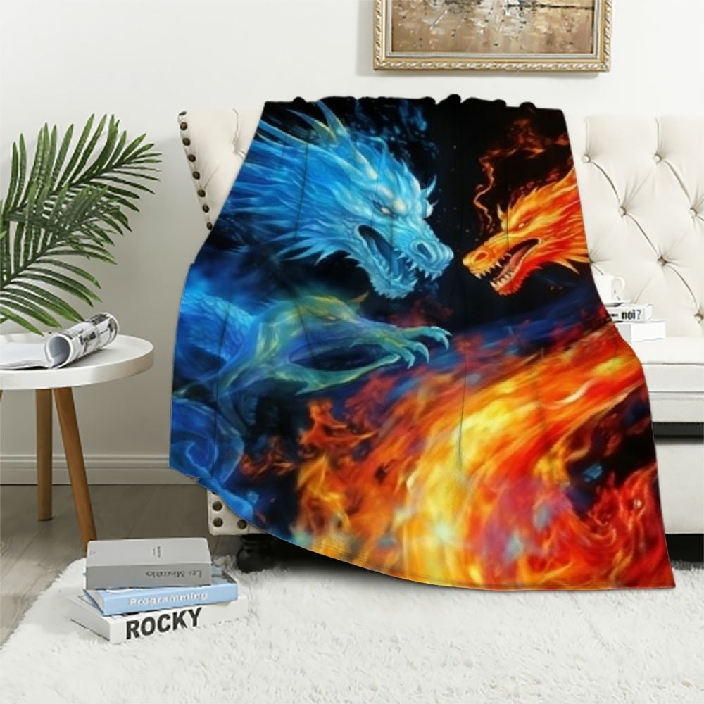 EastSmooth Dragon Blanket Throw Dragons Gifts for Boys Girls Thoughtful ...
