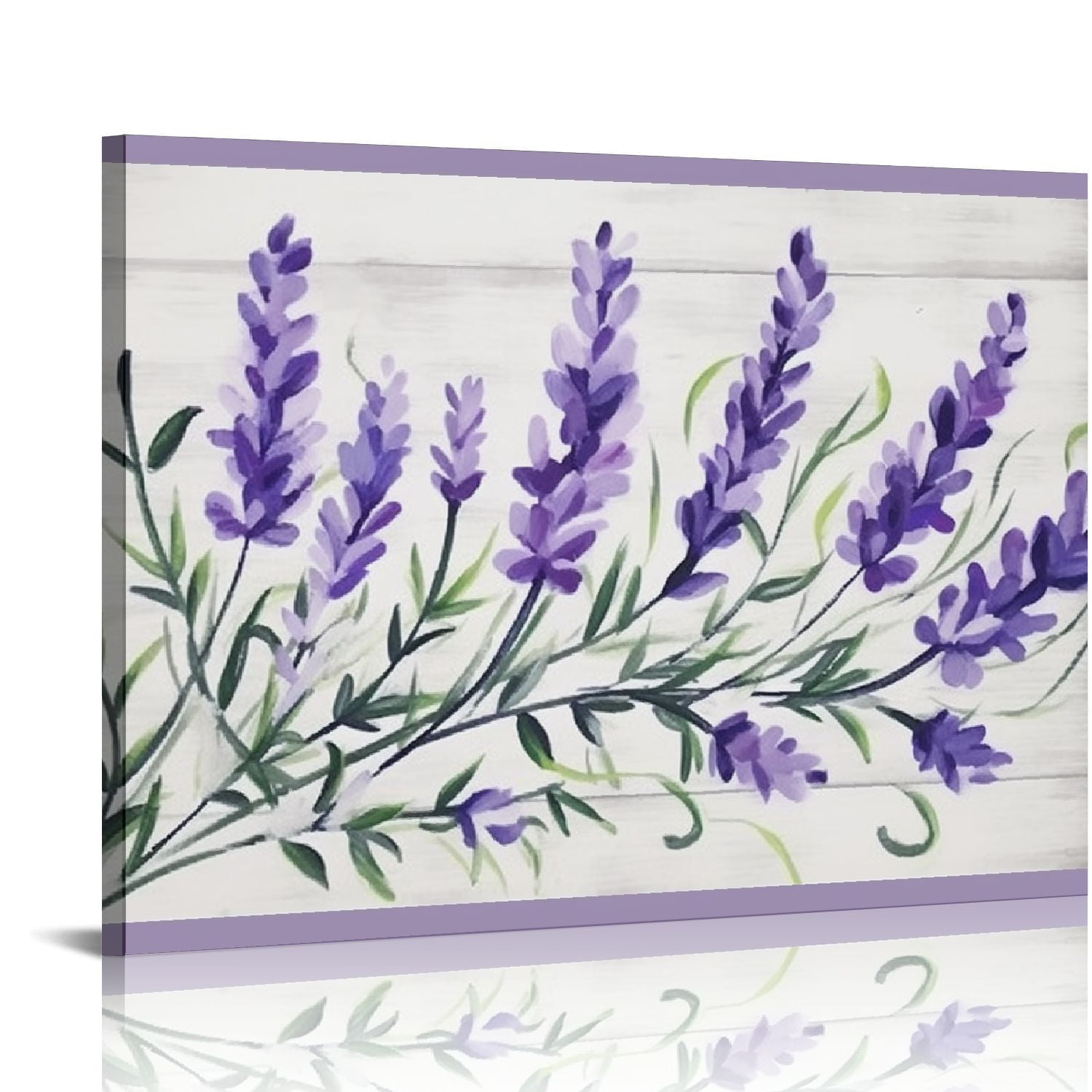 EastSmooth Farmhouse Lavender Canvas Prints Wall Art Decor Desk Sign ...