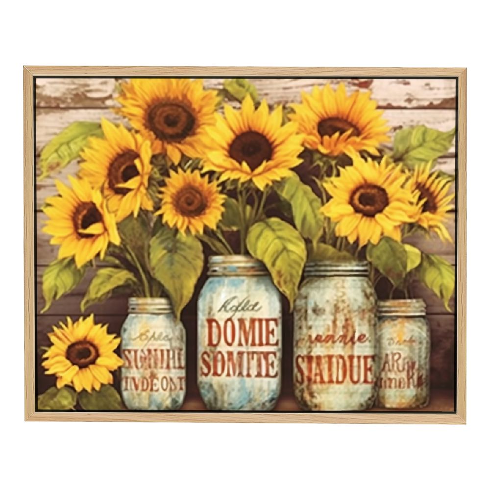 EastSmooth Farmhouse Wall Decor Rustic Sunflower Wall Art Inspirational ...