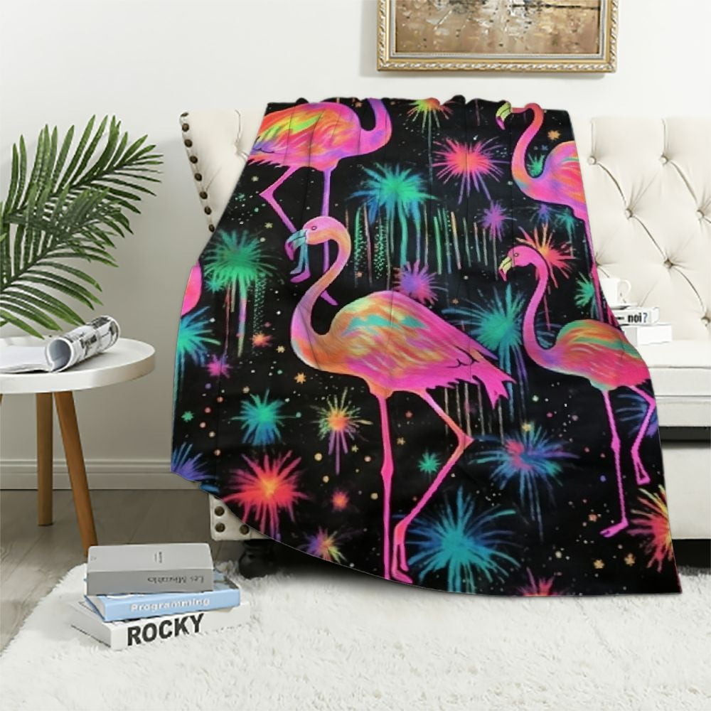 Lingy Flamingo Blanket Flamingo Gifts for Girls Boys Kids Woman Throw ...