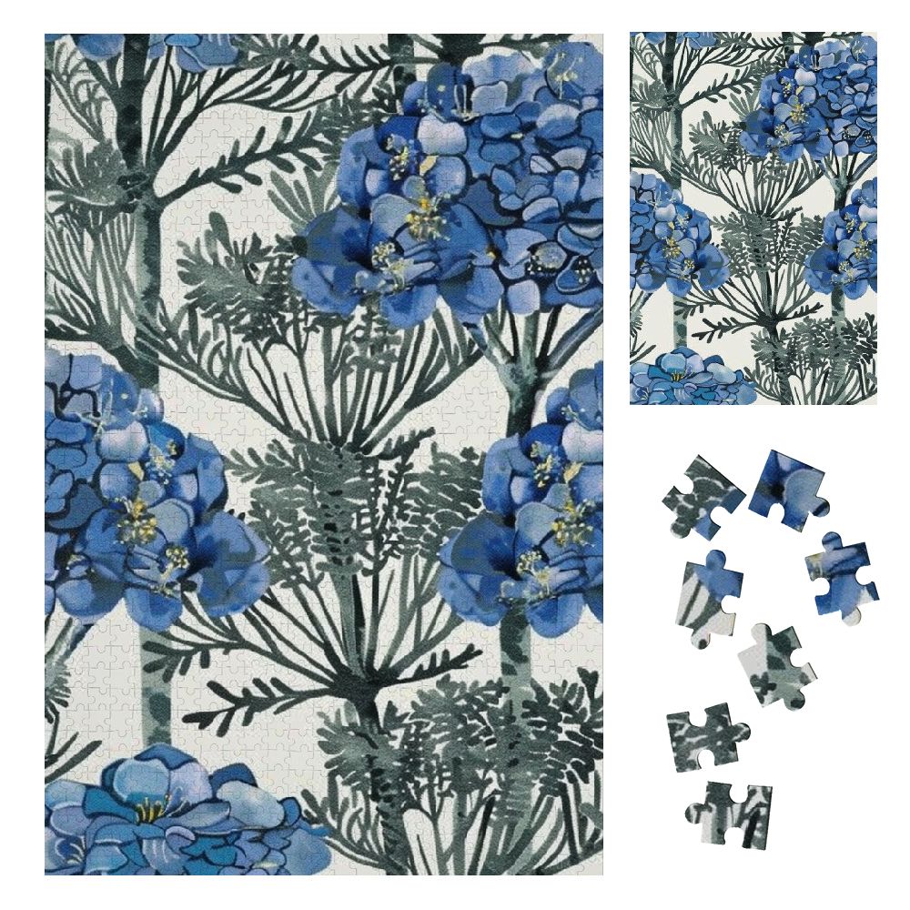 EastSmooth Flowers Wooden Jigsaw Puzzle Vertical Impossible Wooden ...