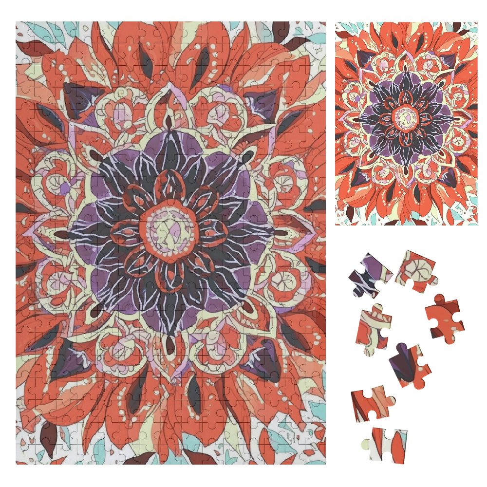 EastSmooth Flowers Wooden Vertical Puzzle for Adults and Kids, Eco ...