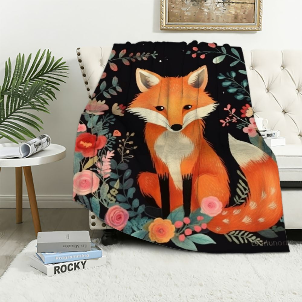 EastSmooth Fox Blanket Gifts for Women, Fox Lovers Gifts, Just A Girl ...