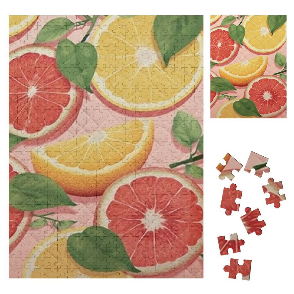 EastSmooth Fruits Leaves Wooden Jigsaw Puzzle Vertical Puzzle for ...