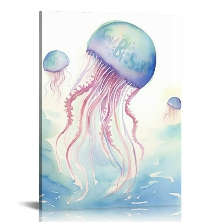 watercolor ocean life