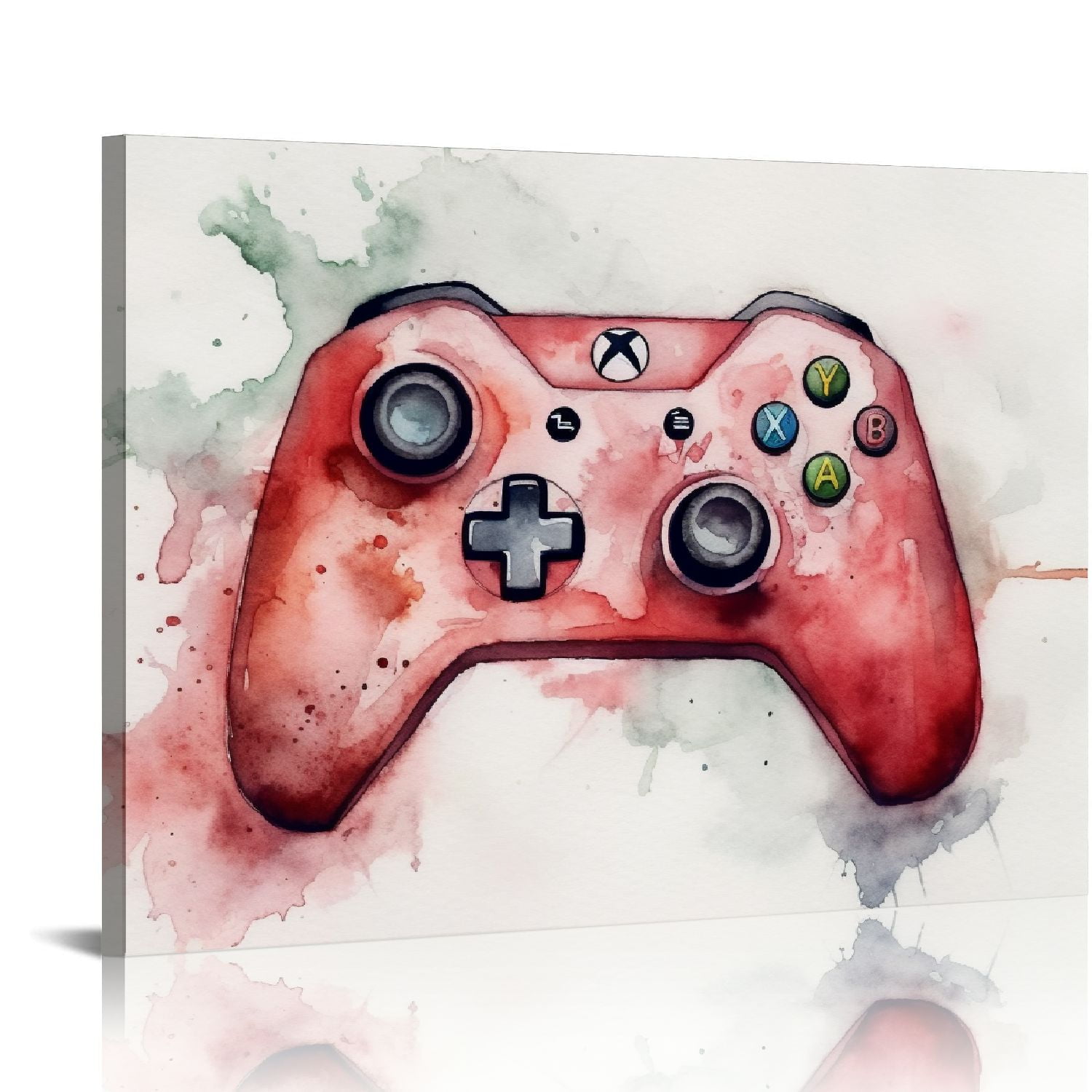 EastSmooth Gaming Canvas Posters Game Watercolor Prints Game Controller ...