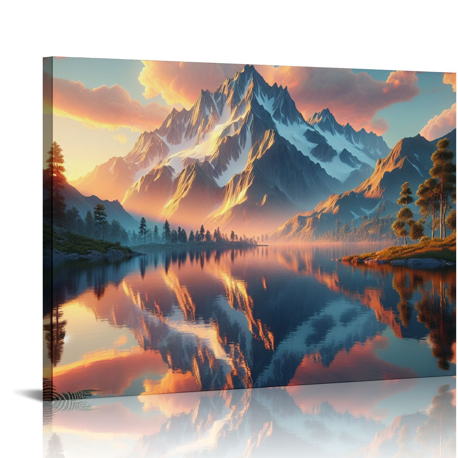 EastSmooth Grand Teton Canvas Wall Art National Park Scenery Photo ...