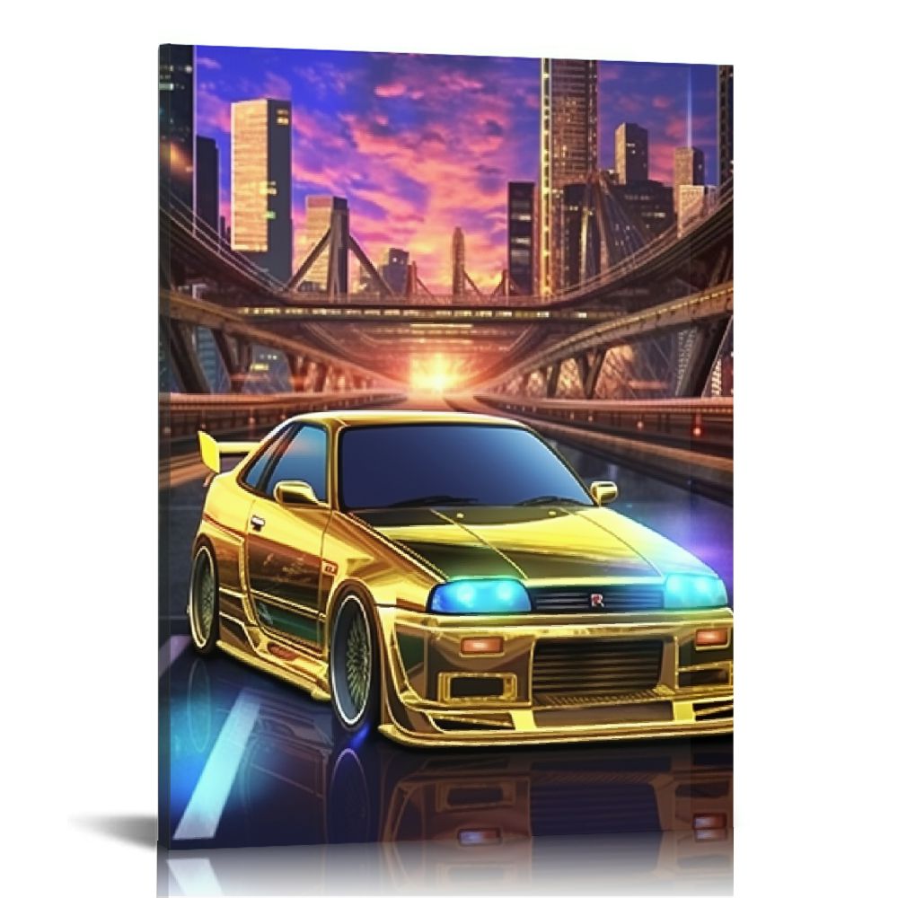 EastSmooth Japanese Wall Art Prints Tokyo Street Racing Wall Art ...