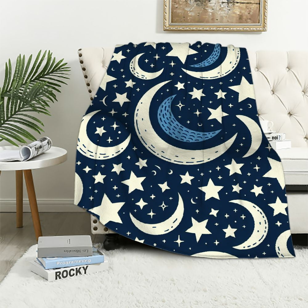 EastSmooth Kids Galaxy Throw Blanket Chic Starry Sky Fleece Blanket ...