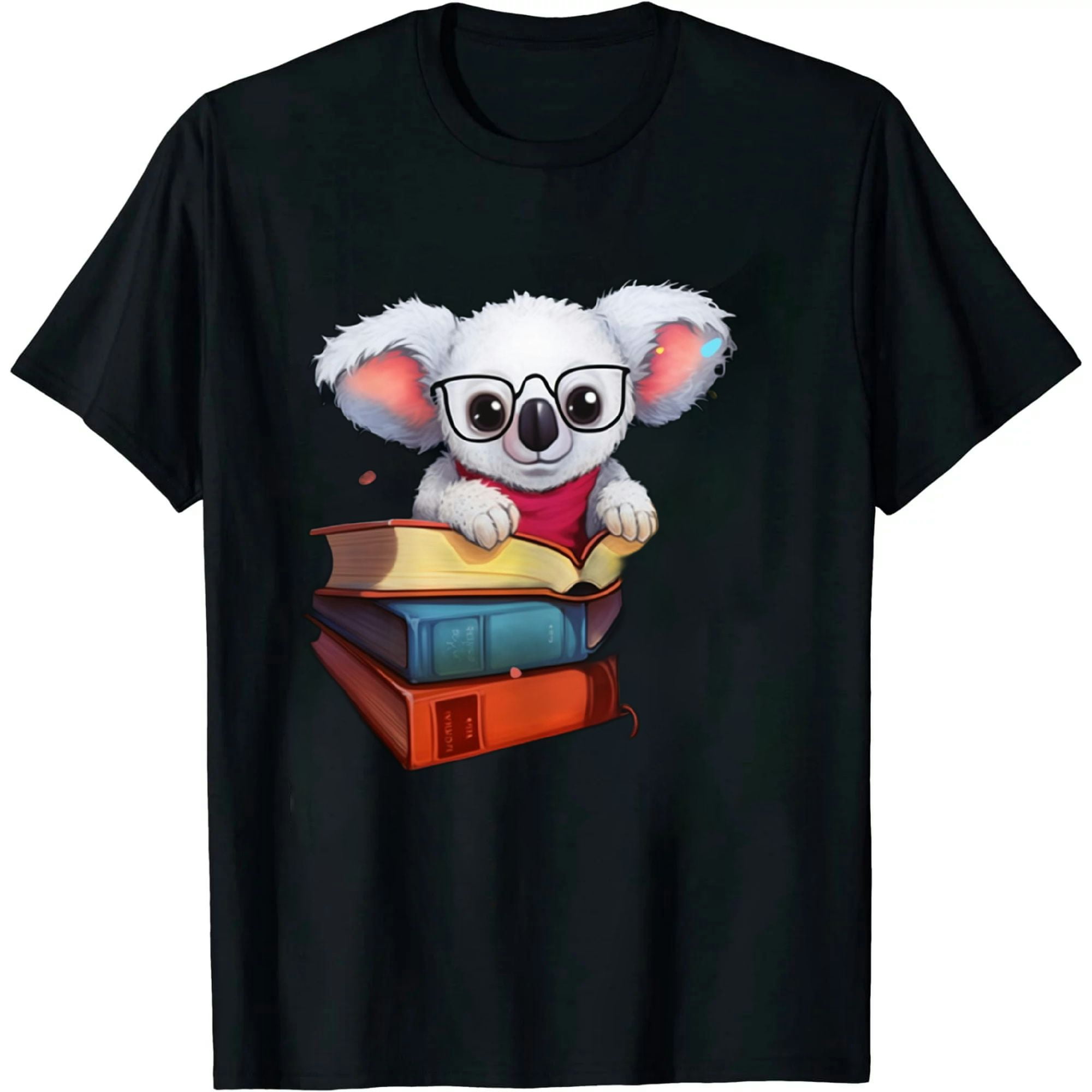 EastSmooth Koala Bear Librarian Reading Books Koala T-Shirt - Walmart.com