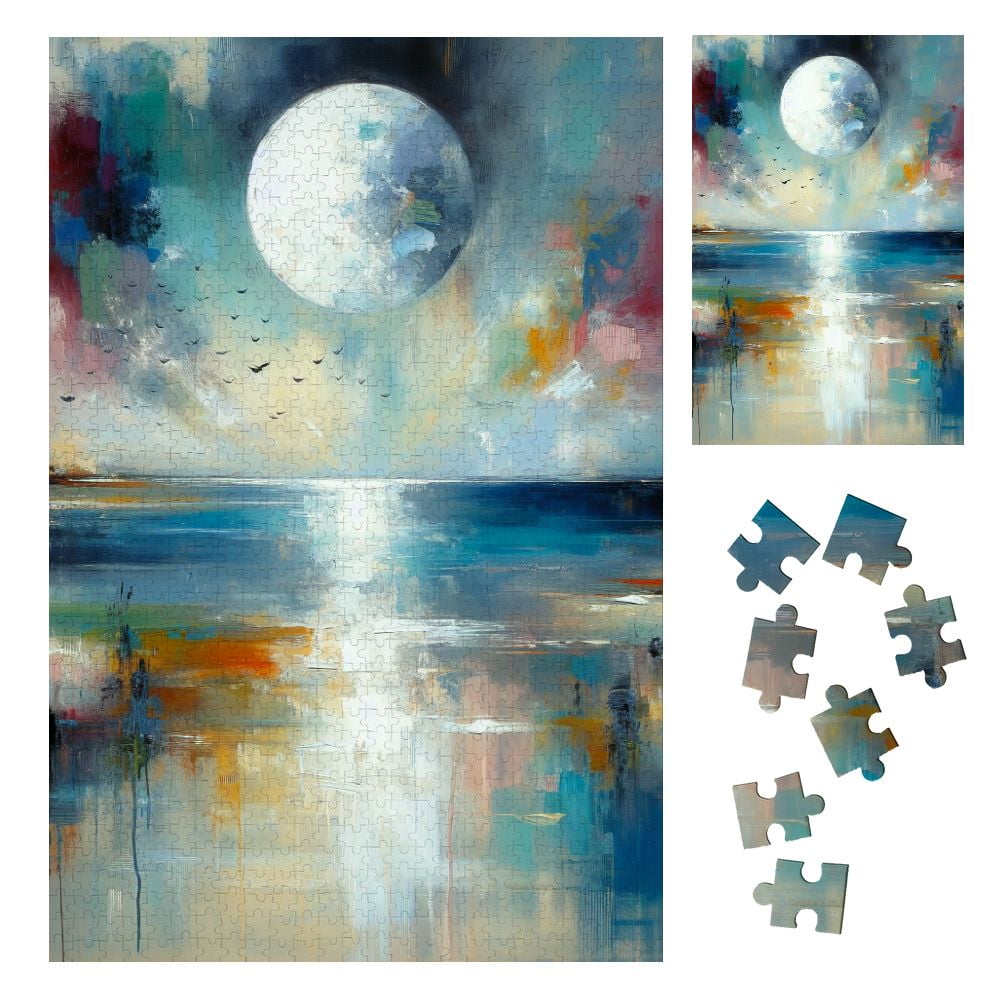 EastSmooth Landscape Abstract Art Wood Jigsaw Puzzle Vertical ...