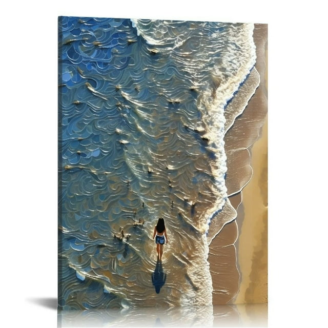 EastSmooth Large Living Room Wall Arts Hand Painted Modern Abstract ...