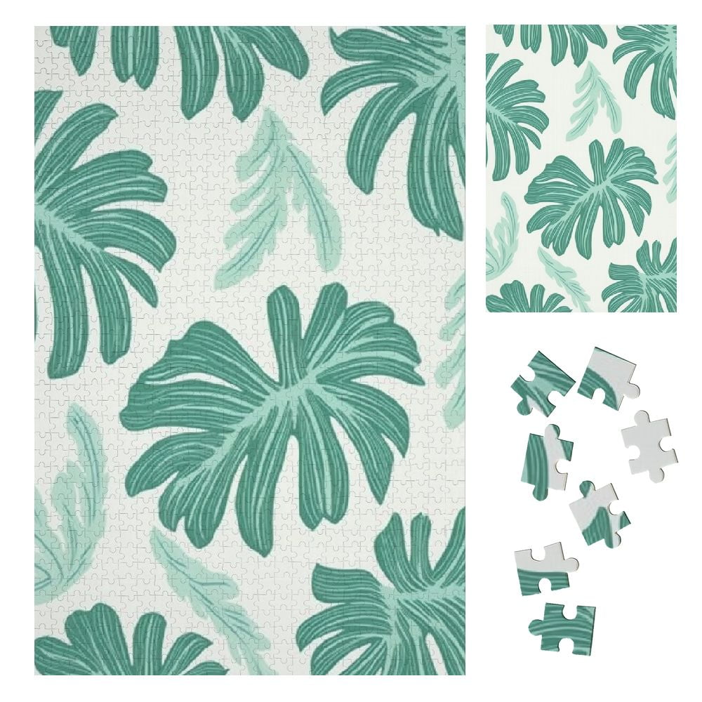 EastSmooth Leaf Pattern Wooden Jigsaw Puzzle Vertical Style Impossible ...