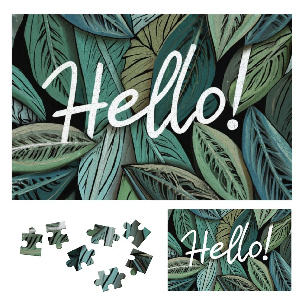 EastSmooth Leaf Wooden Jigsaw Puzzle for Adults and Kids, Premium Eco ...