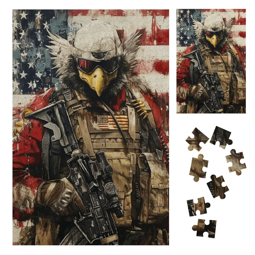 QCPP Military Equipment Wooden Jigsaw Puzzle Vertical Challenging ...
