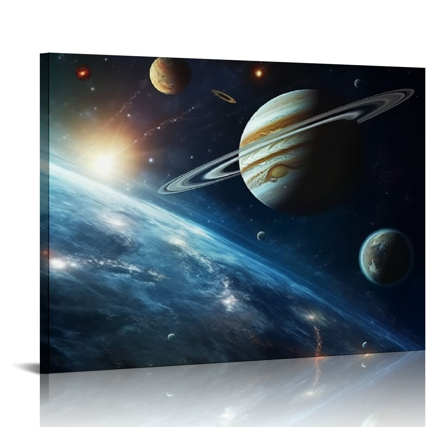 EastSmooth Outer Space Canvas Wall Art - Prints for Modern Home ...