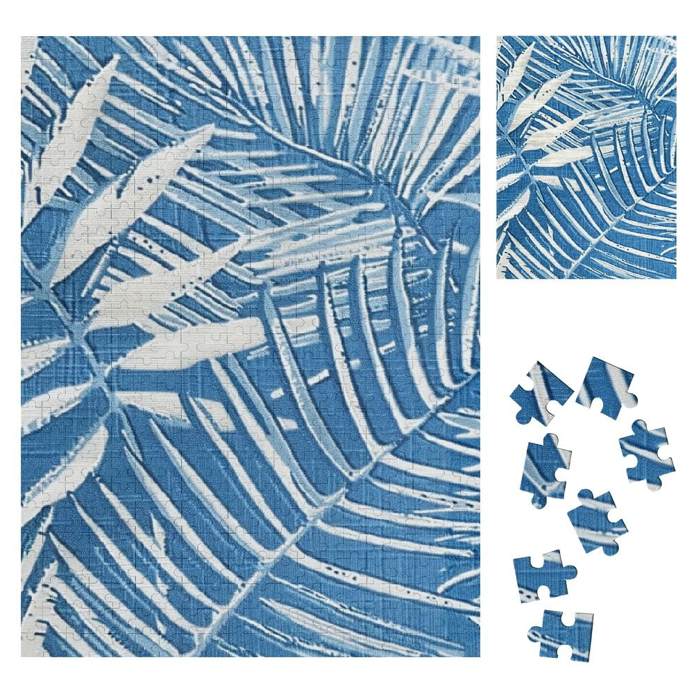 QCPP Palm Leaf Wooden Jigsaw Puzzle Vertical Challenging Difficult Wood ...