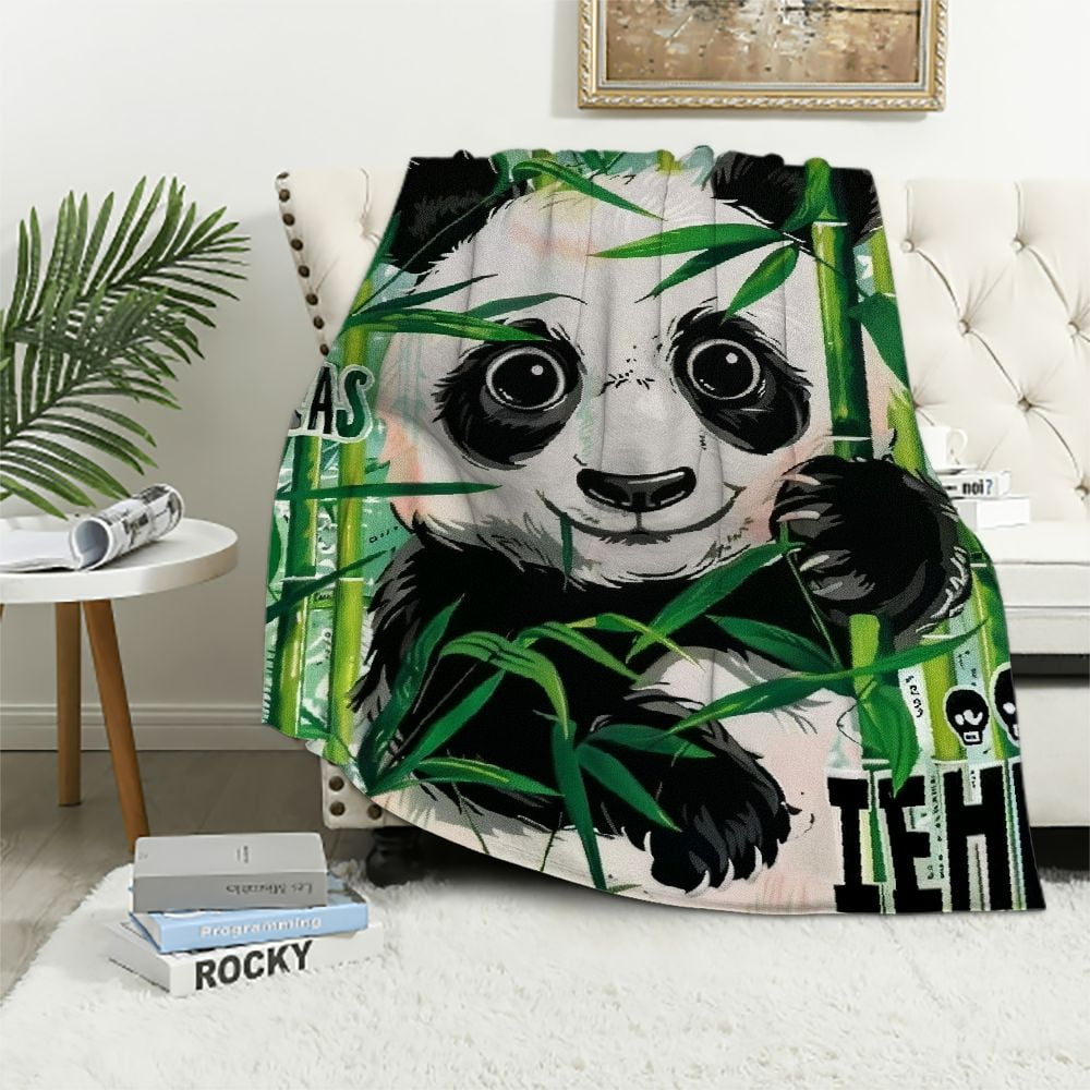 Lingy Panda Blanket Panda Gifts for Girls Panda Throw Blanket for Couch ...