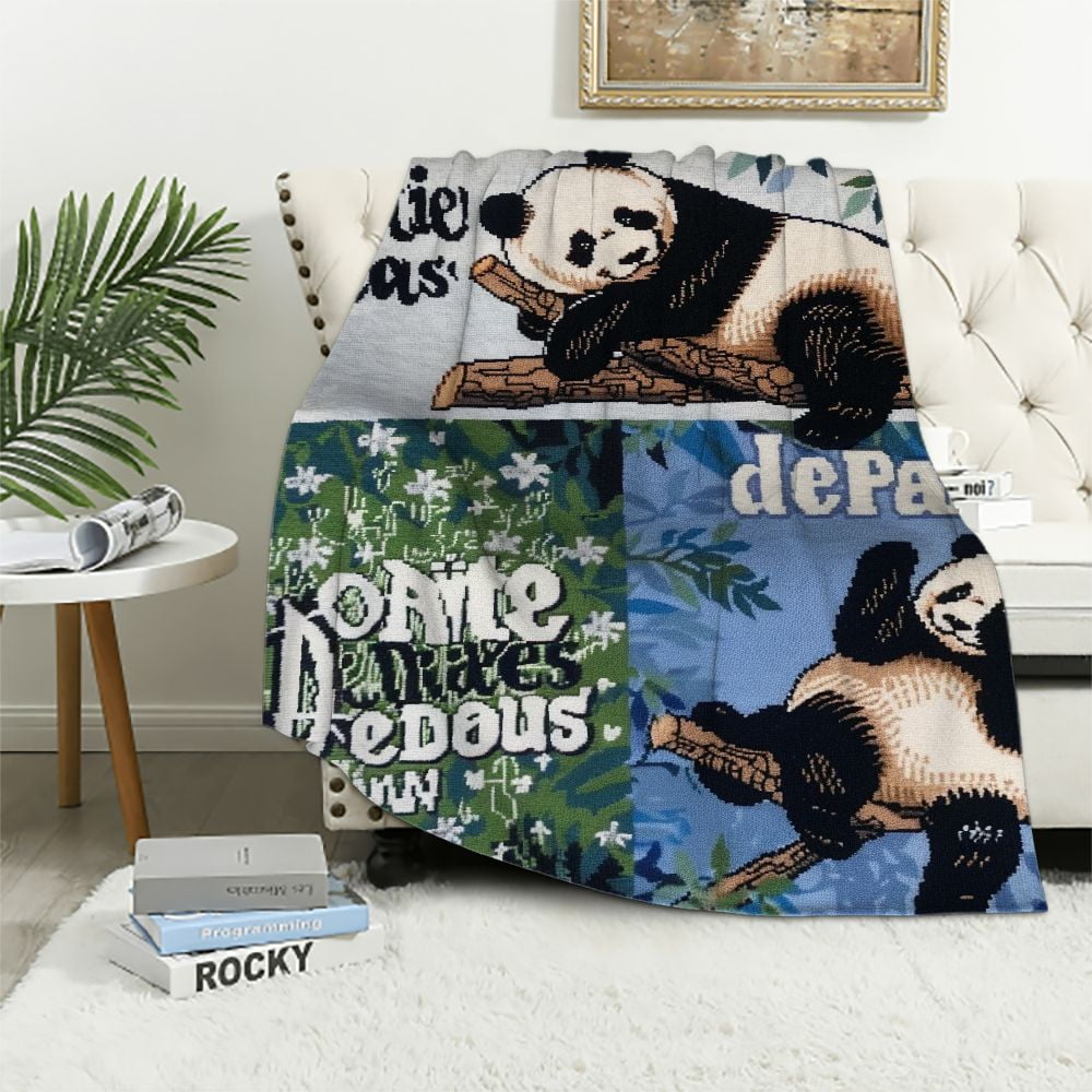 EastSmooth Panda Throw Blanket Panda Gift Girls, Panda Lover Gifts ...