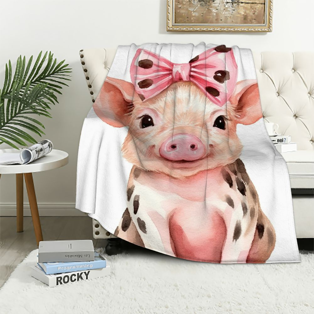QCPP Pigs in a Blanket,Funny Pig Wearing Leopard Bandana Isolated on ...