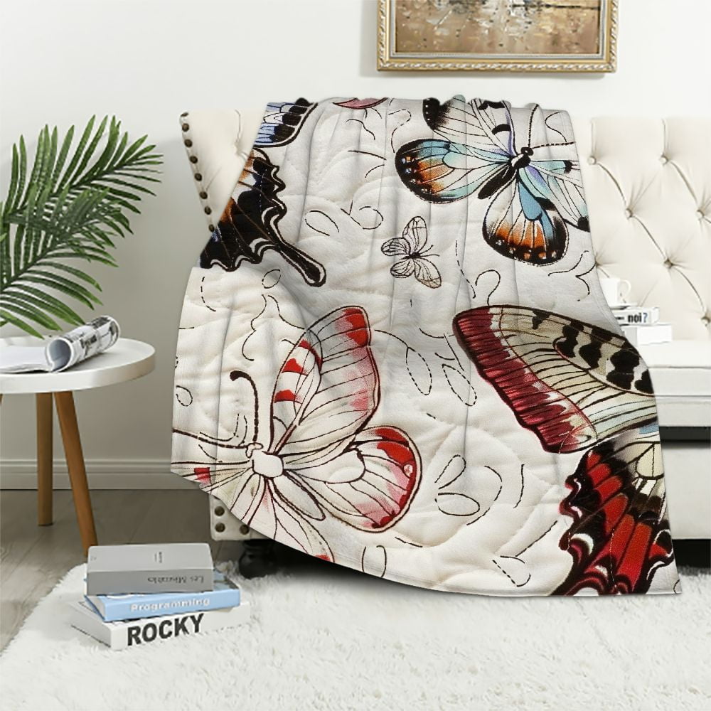 EastSmooth , Pink Flutter Butterfly Throw Blanket - Walmart.com EastSmooth , Pink Flutter Butterfly Throw Blanket - Walmart.com