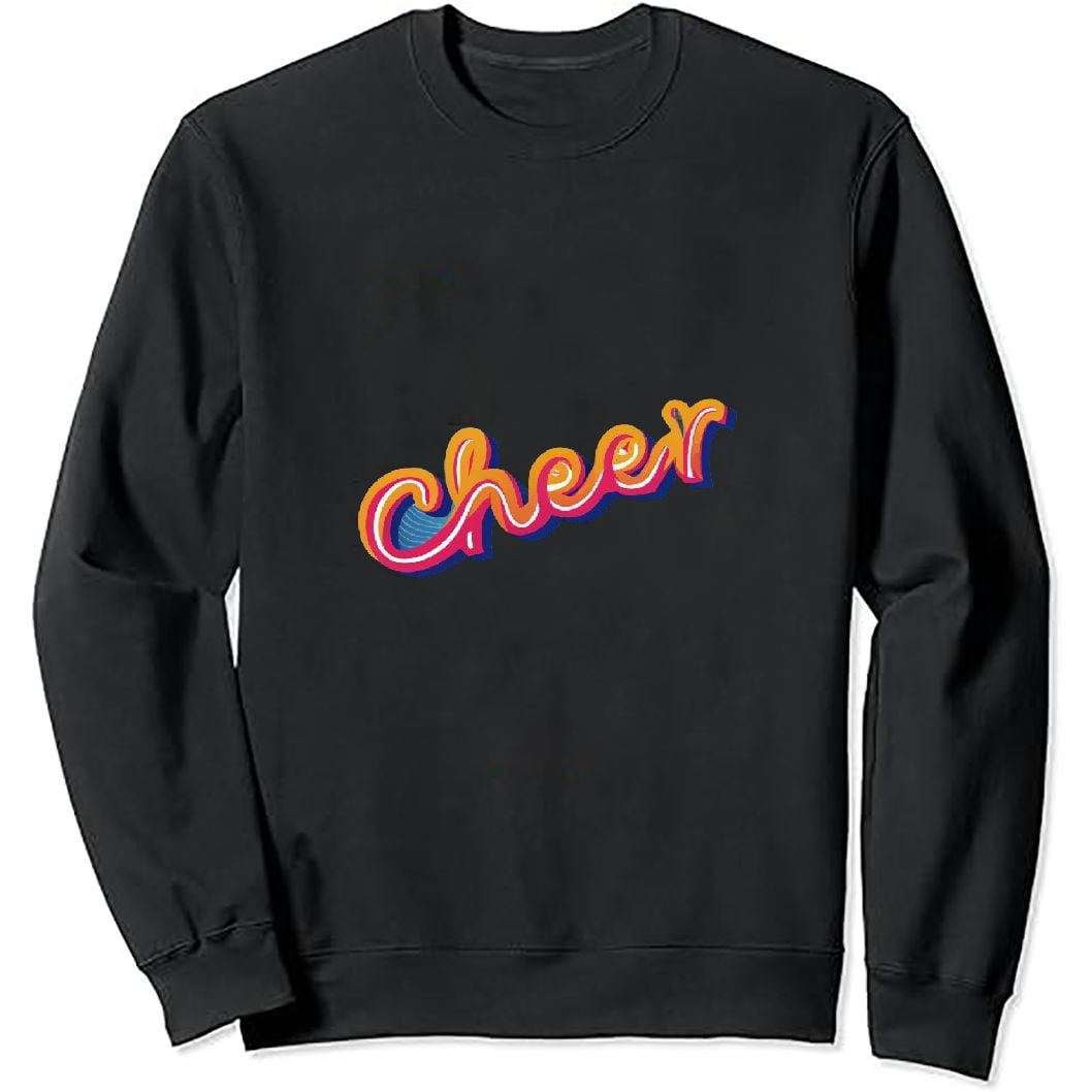 Lingy Retro Cheer Pastel Cheerleader Women men Sweatshirt Black ...