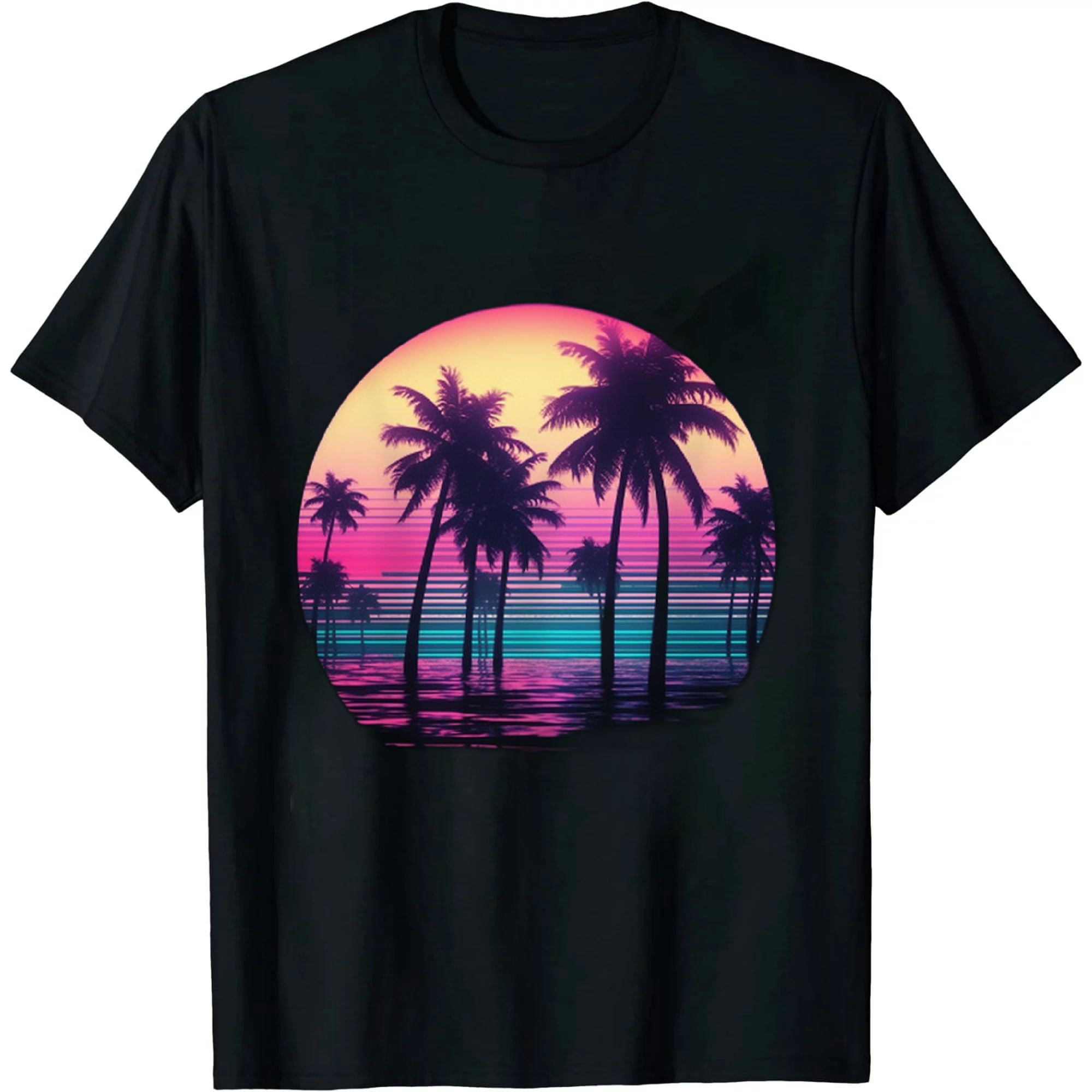 EastSmooth Retro Eighties 80s & 90s Beach Style design with palm trees ...