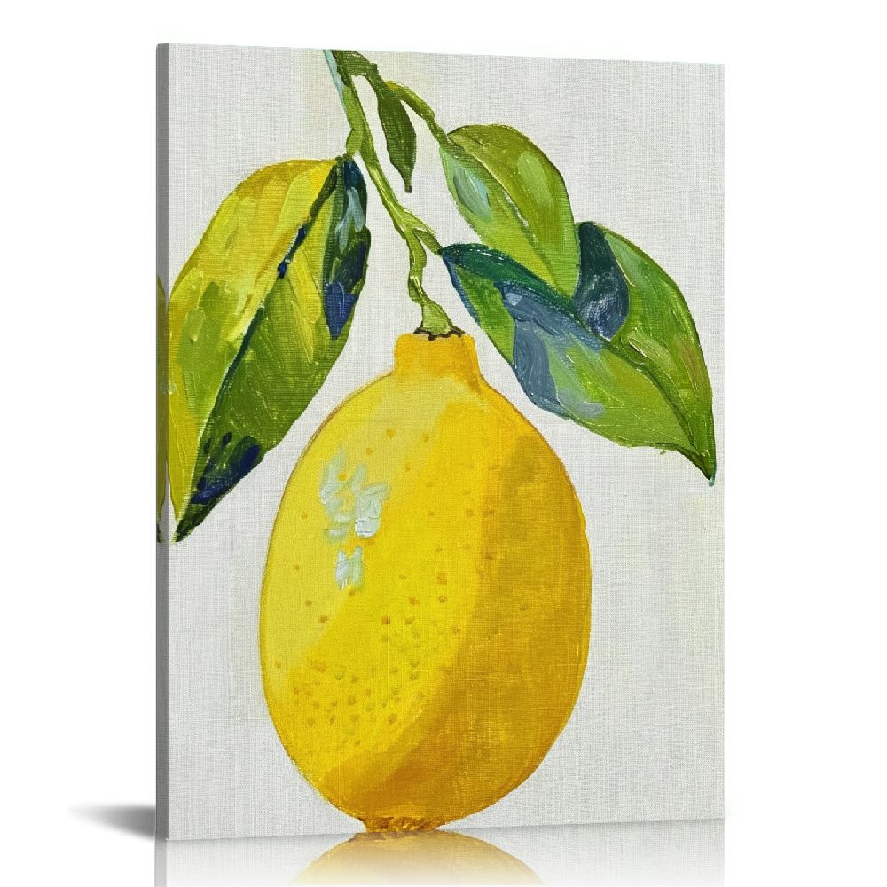 QCPP Retro Lemon Wooden Box Sign Lemon Wood Box Sign Summer Art Blocks ...