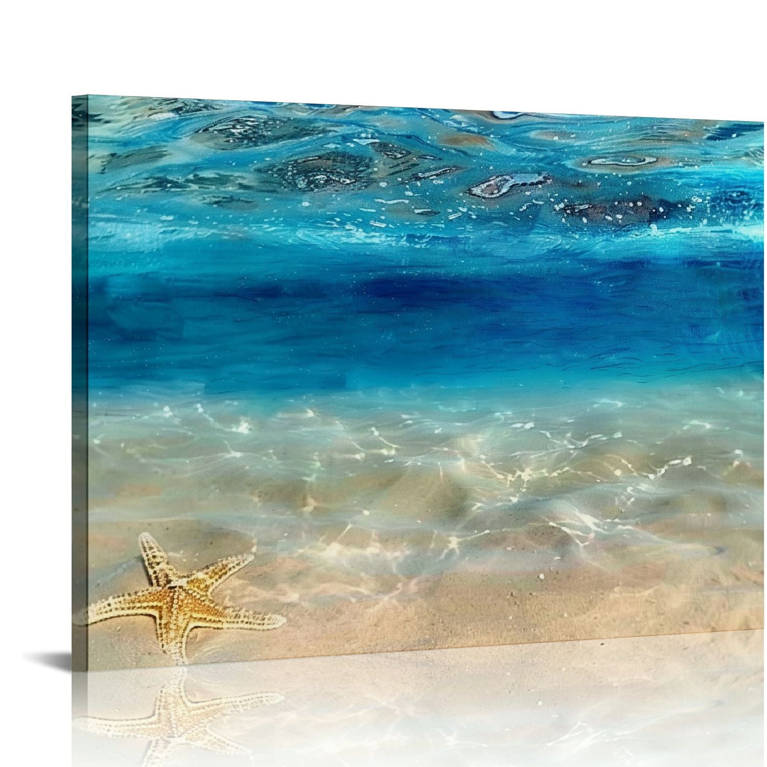Lingy -S00762 Print Artwork Blue Ocean Sea Wall Art Canvas Prints ...