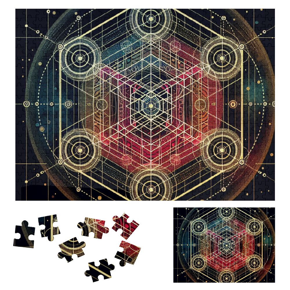 EastSmooth Sacred Geometry Wooden Puzzle for Adults and Kids ...