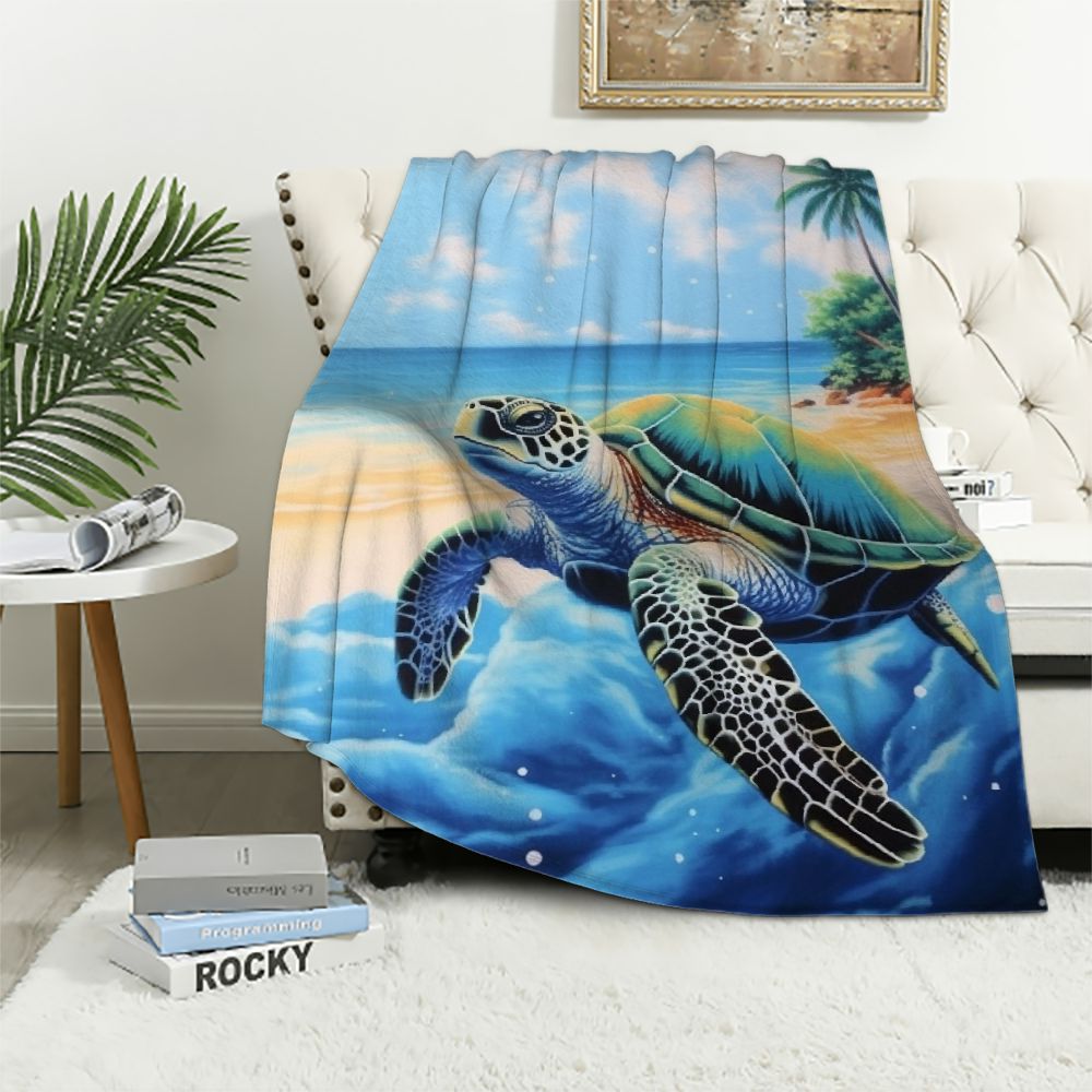 EastSmooth Sea Turtle Blanket Sea Turtle Throw Blanket for Women, Men ...