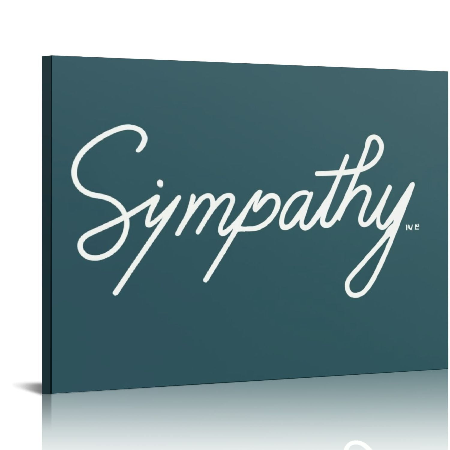 EastSmooth Simplicity Quote Lettering Canvas Print White Background ...