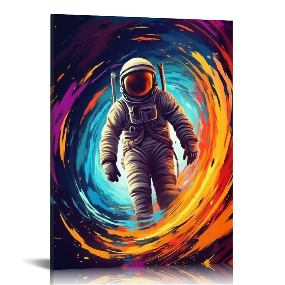 EastSmooth Spaceman Wall Art Prints Funny Astronaut Posters Modern ...