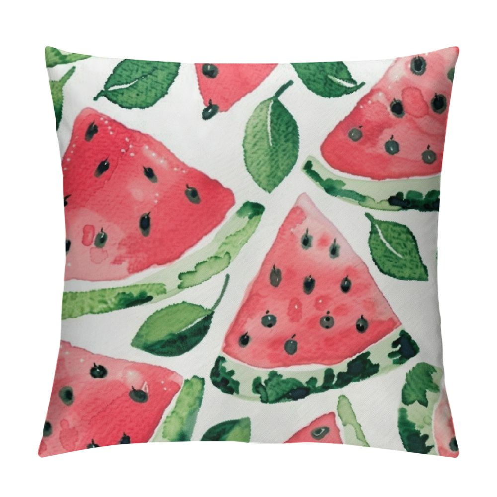 EastSmooth Strawberry and Watermelon Throw Pillow Covers Set of 2 ...