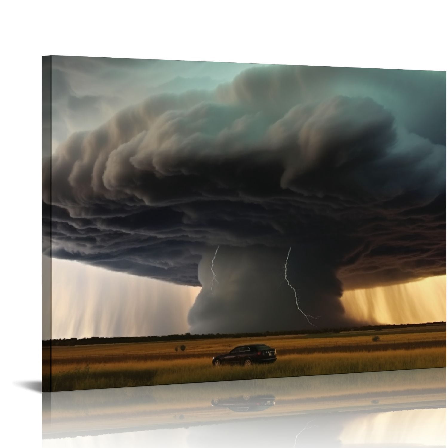 EastSmooth Tornado Storm Thunder Sky Clouds Rain Poster Canvas Prints ...