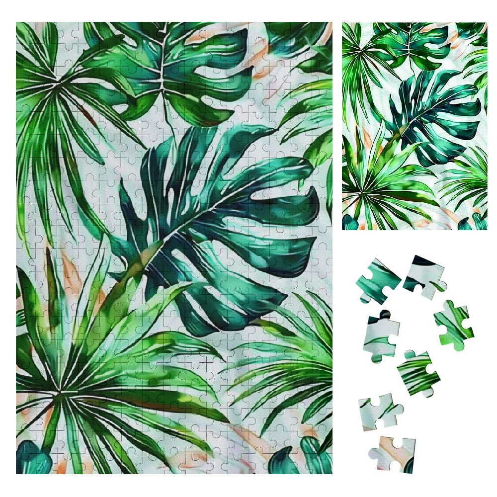 EastSmooth Tropical Leaf Wooden Jigsaw Puzzle Vertical Challenging ...