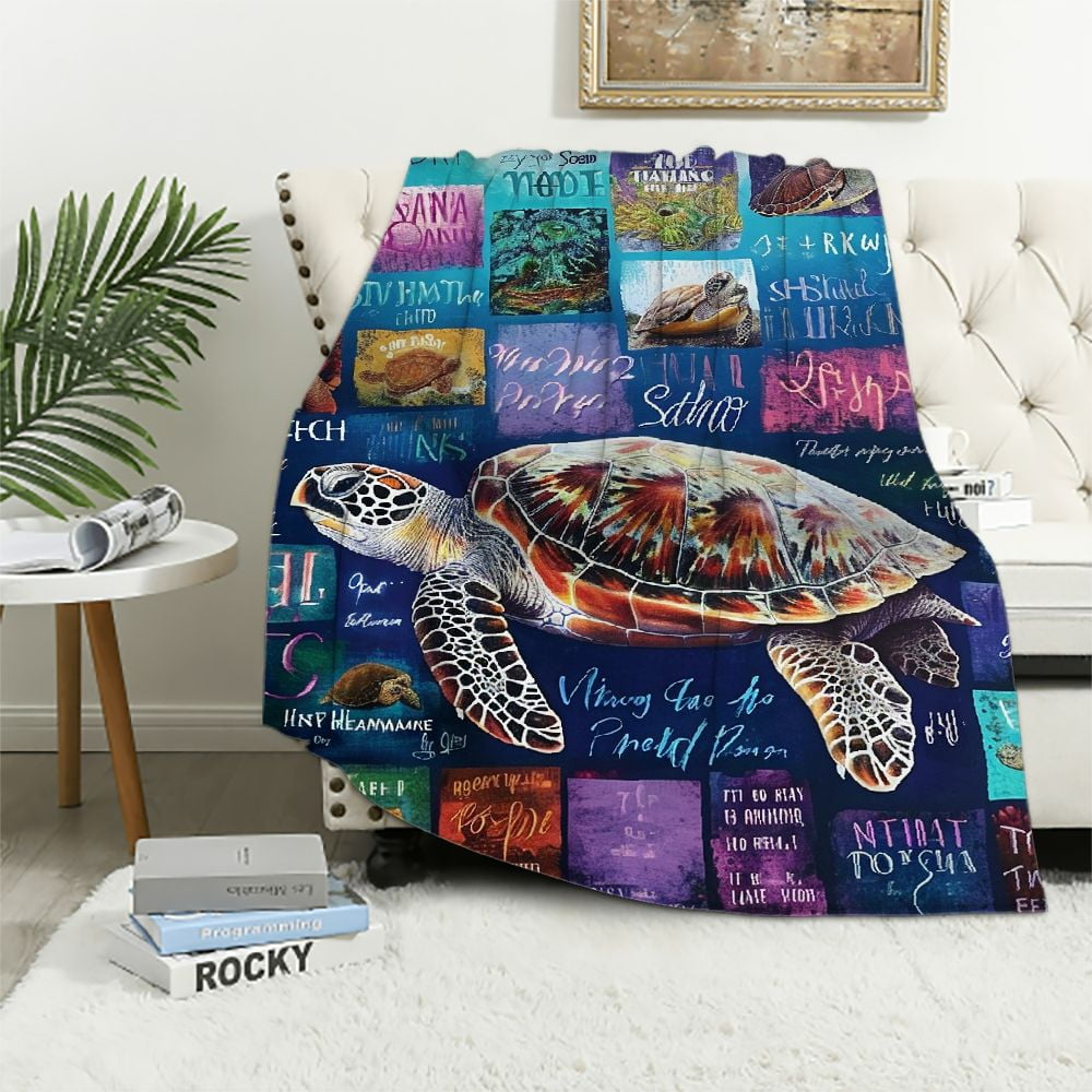 EastSmooth Turtle Blanket Turtle Gifts, Sea Turtle Gifts for Women ...