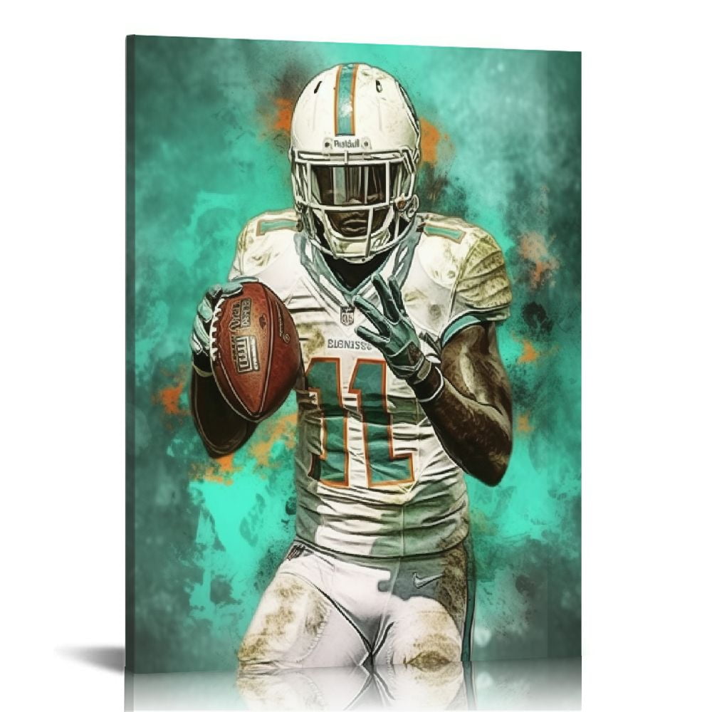 EastSmooth Tyreek Hill Poster Canvas Poster Wall Art Decor Print ...