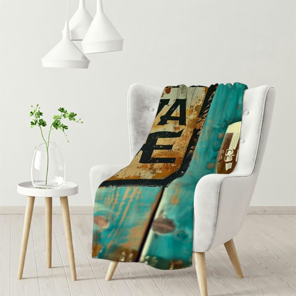 QCPP Vintage Beer Theme Blankets,Retro Cheer Quotes Throw Blanket ...