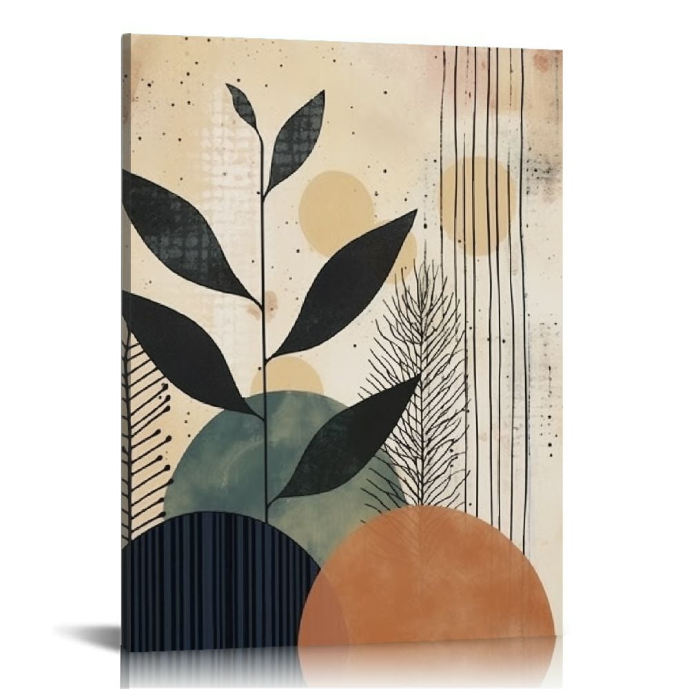 EastSmooth Wall Art Boho Canvas Prints Bohemian Minimalist Abstract Sun ...