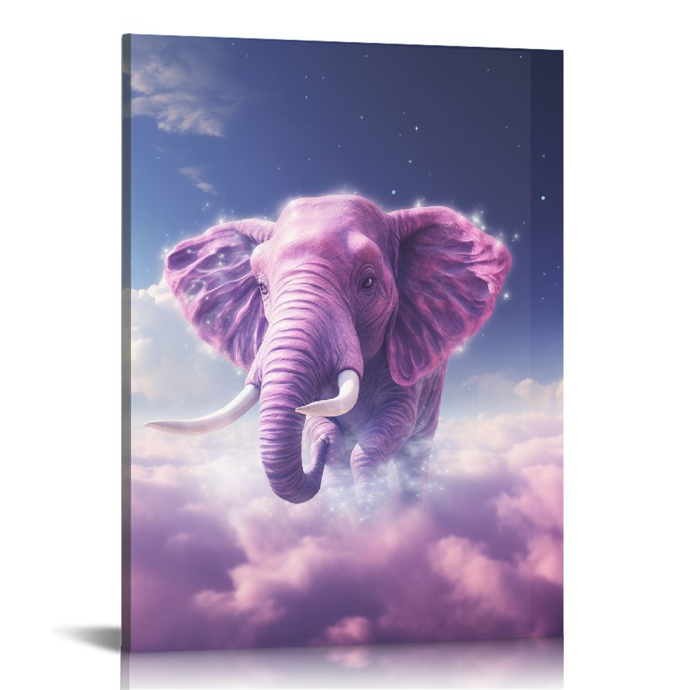 EastSmooth Watercolor Elephant Quote Art Print,Elephant Nursery Canvas ...