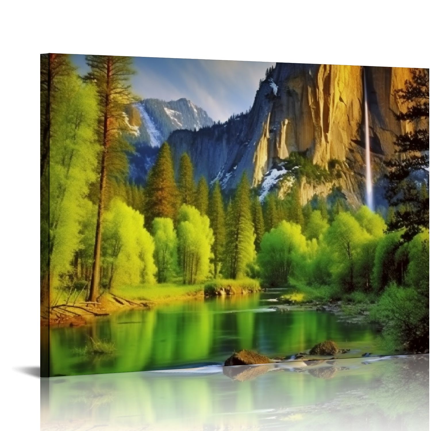 EastSmooth Waterfall Poster Office Wall Art Canvas Decorations Poster ...