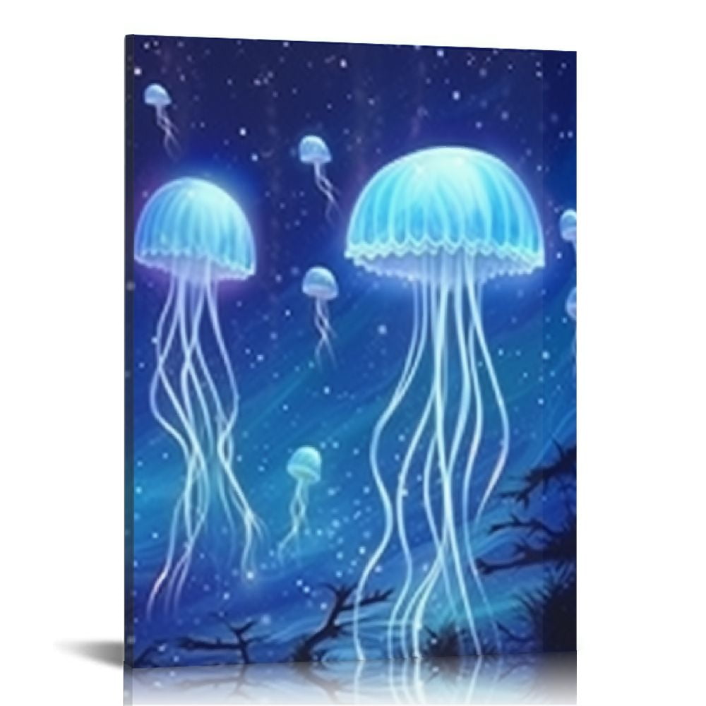 EastSmooth blue Ocean Life Theme Canvas Prints Wall Art Paintings for ...
