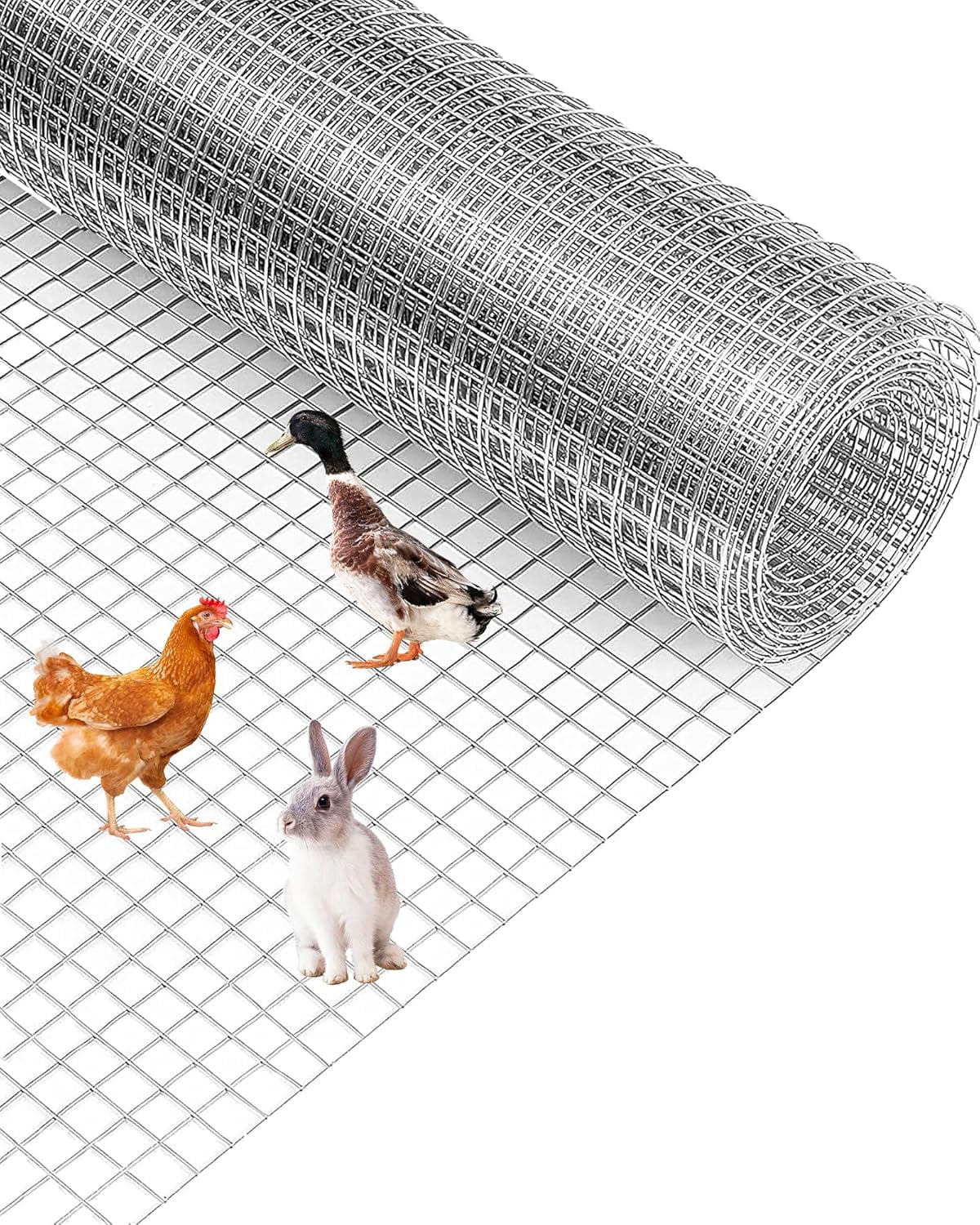EastVita 1/2 Inch 36in x 100ft 19 Gauge Post Welding Galvanized Chicken ...