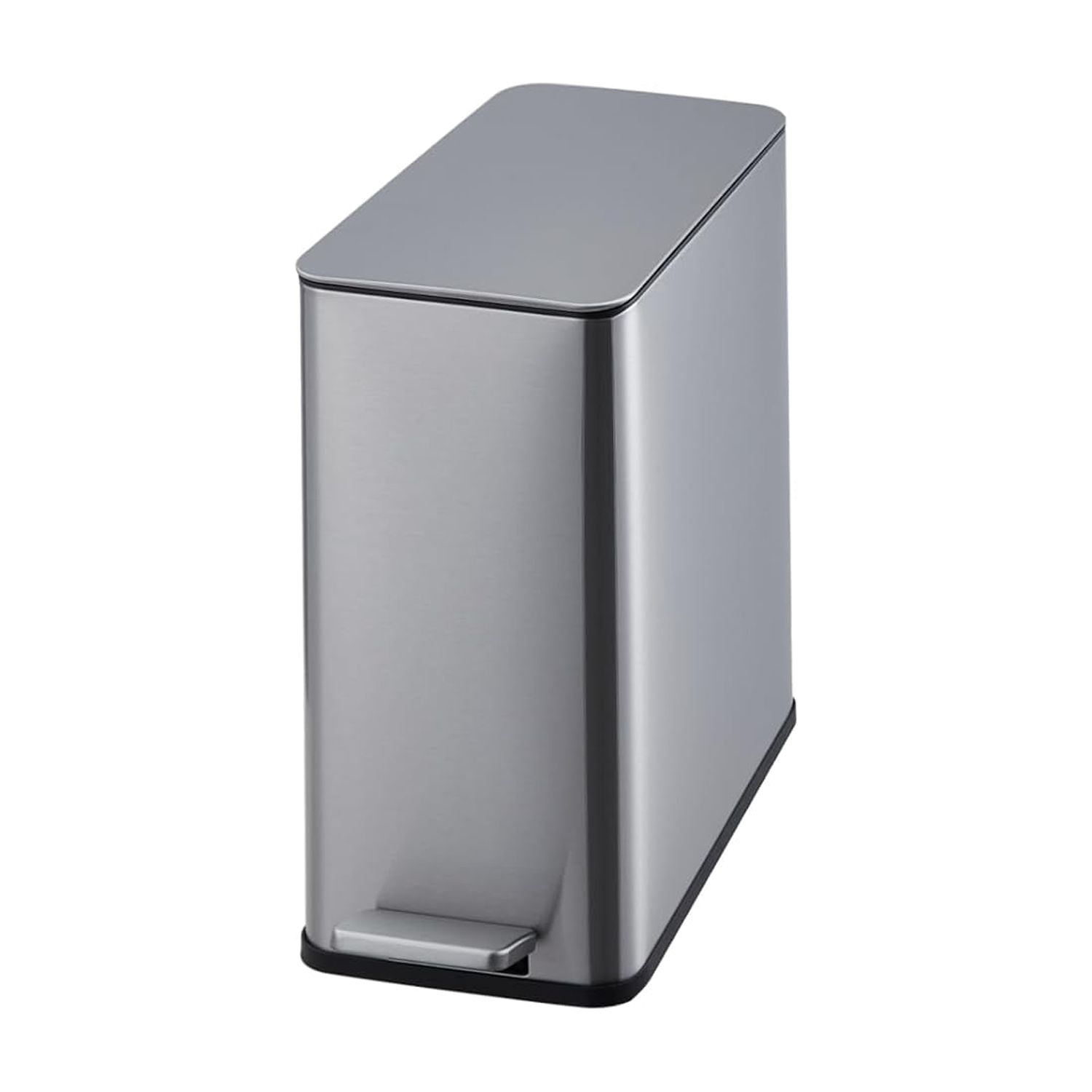 EastVita 10 Liter Small Bathroom Step Trash Can with Lid Soft Close ...